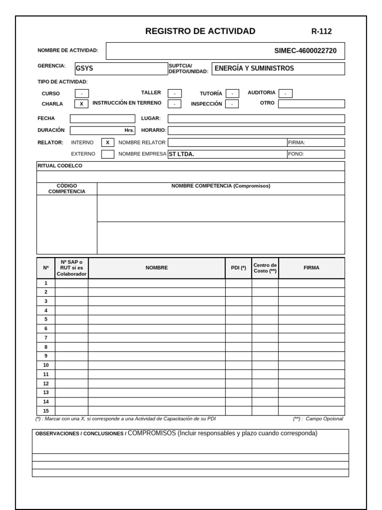 R112 en Blanco | PDF | Negocios