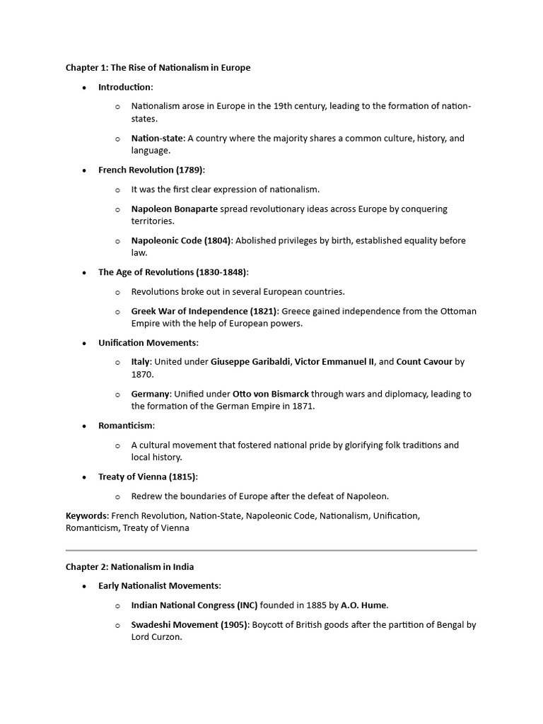 History Notes Class 10 CBSE DDS PUBLIC SCHOOL | PDF | Printing ...