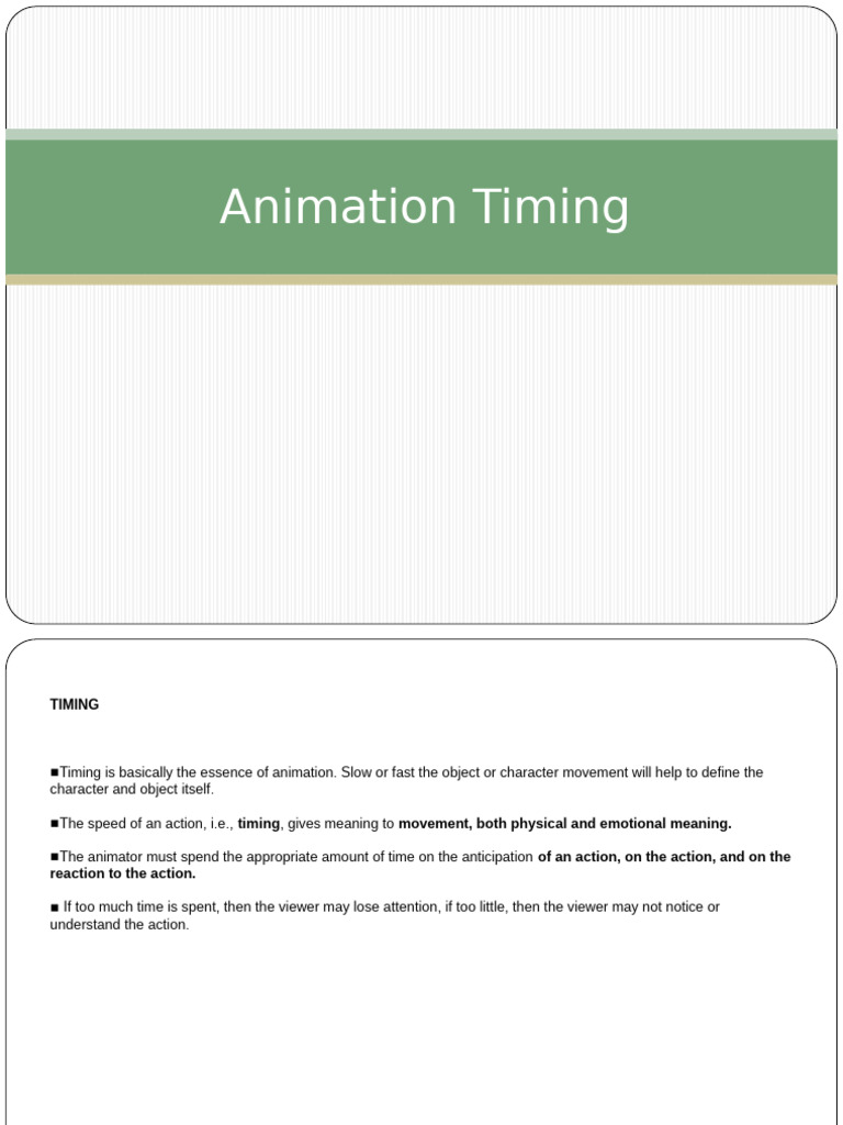 Animation Timing | PDF