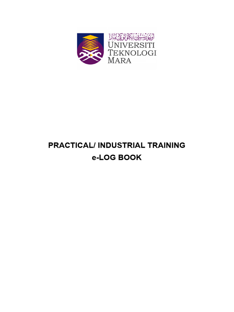 Internship Logbook Guidelines for UiTM | PDF