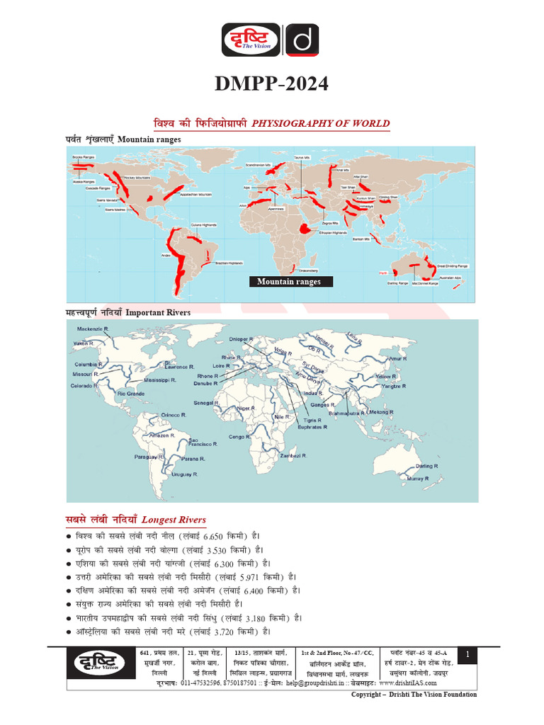 World Physiography Overview Guide | PDF