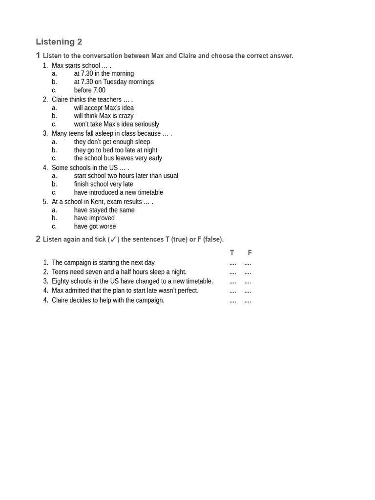 Max And Claire S School Start Debate Pdf