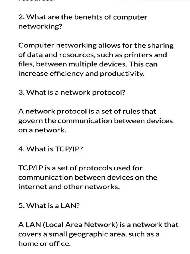 Networking Concepts Class 8 Chapter Based Questions 27-Sep-2024 18-26-02 | PDF