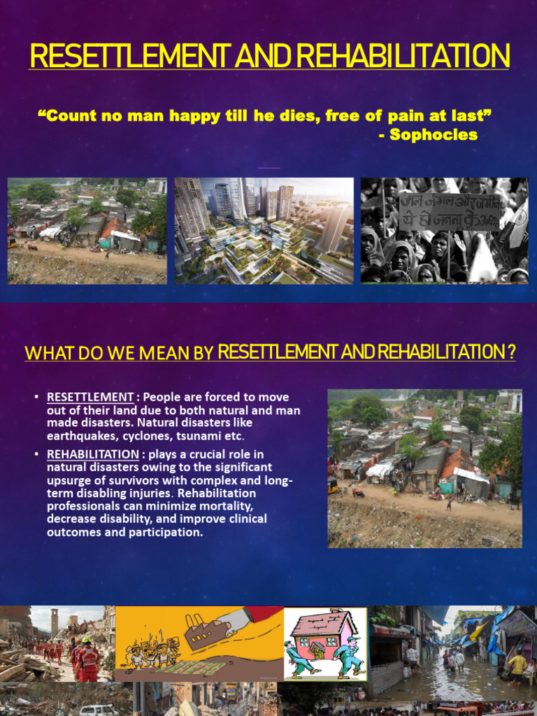 Resettlement and Rehablitation | PDF | Natural Disasters | Fukushima Daiichi Nuclear Power Plant