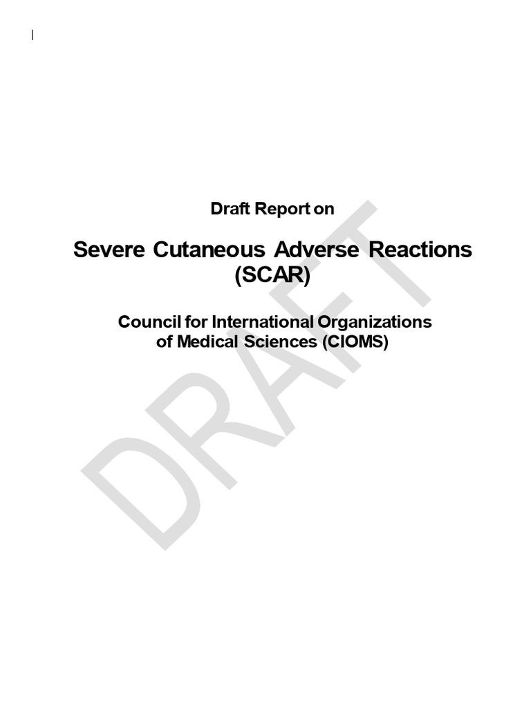 SCAR | PDF | Pharmacovigilance | Medical Diagnosis