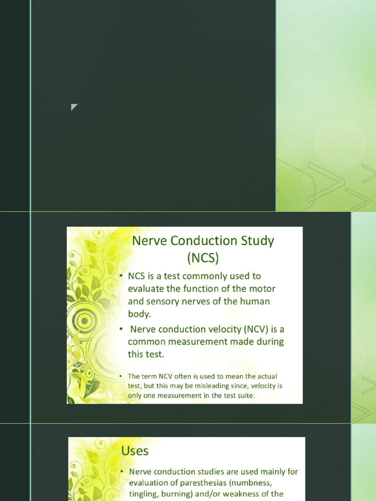 Nerve Conduction Velocity | PDF