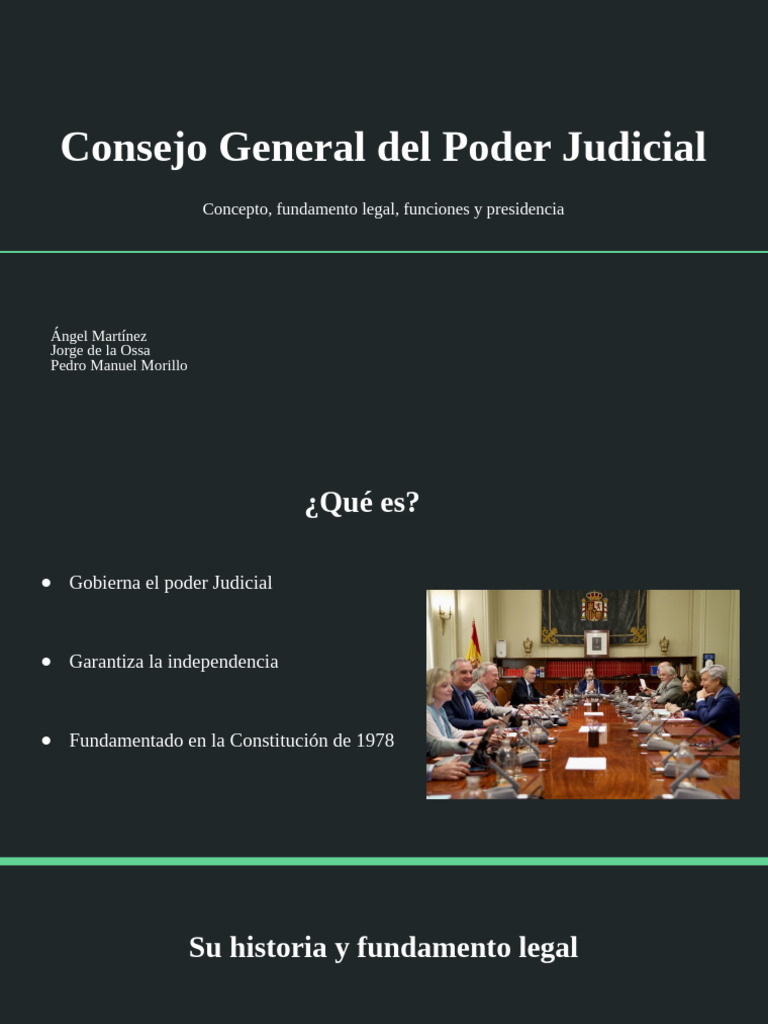 Consejo General Del Poder Judicial | PDF