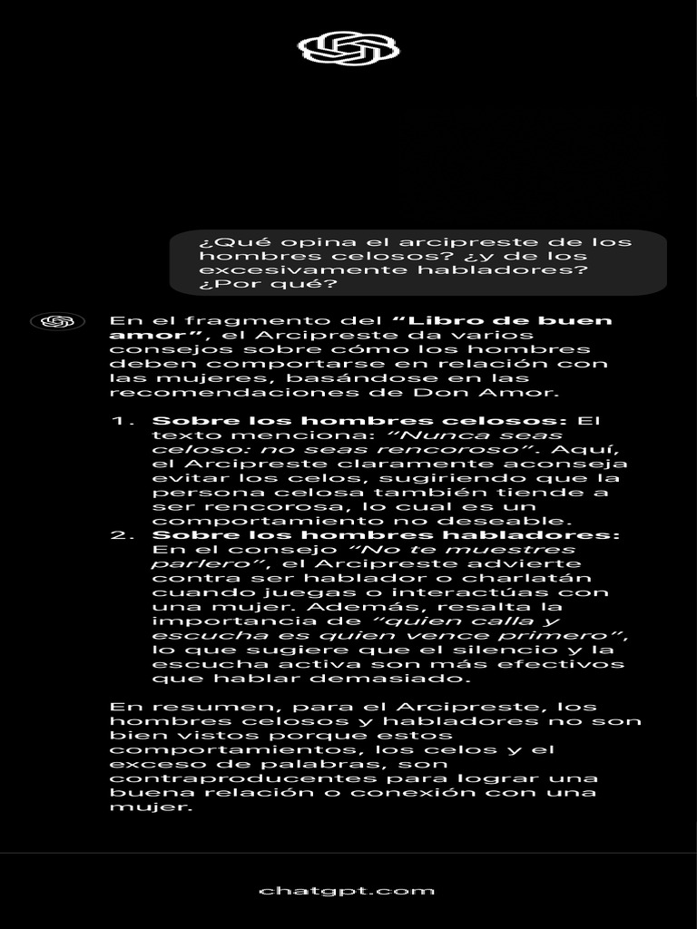Consejos Del Arcipreste | PDF