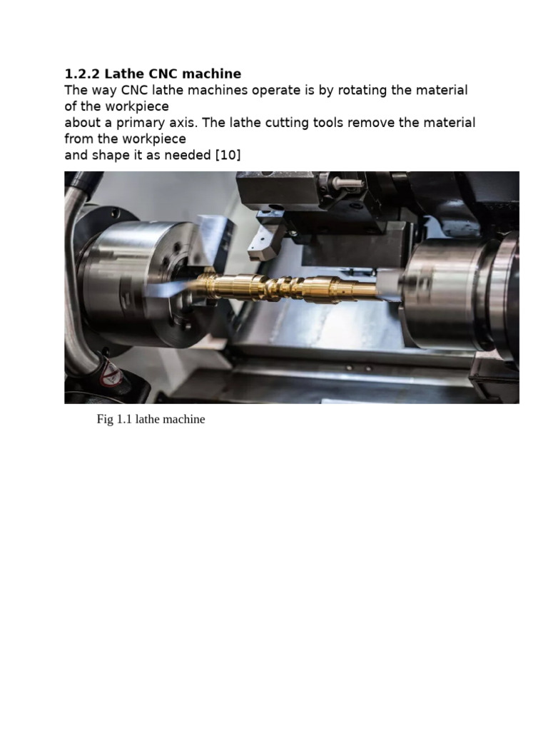 Lathe CNC Machine | PDF | Machining | Numerical Control
