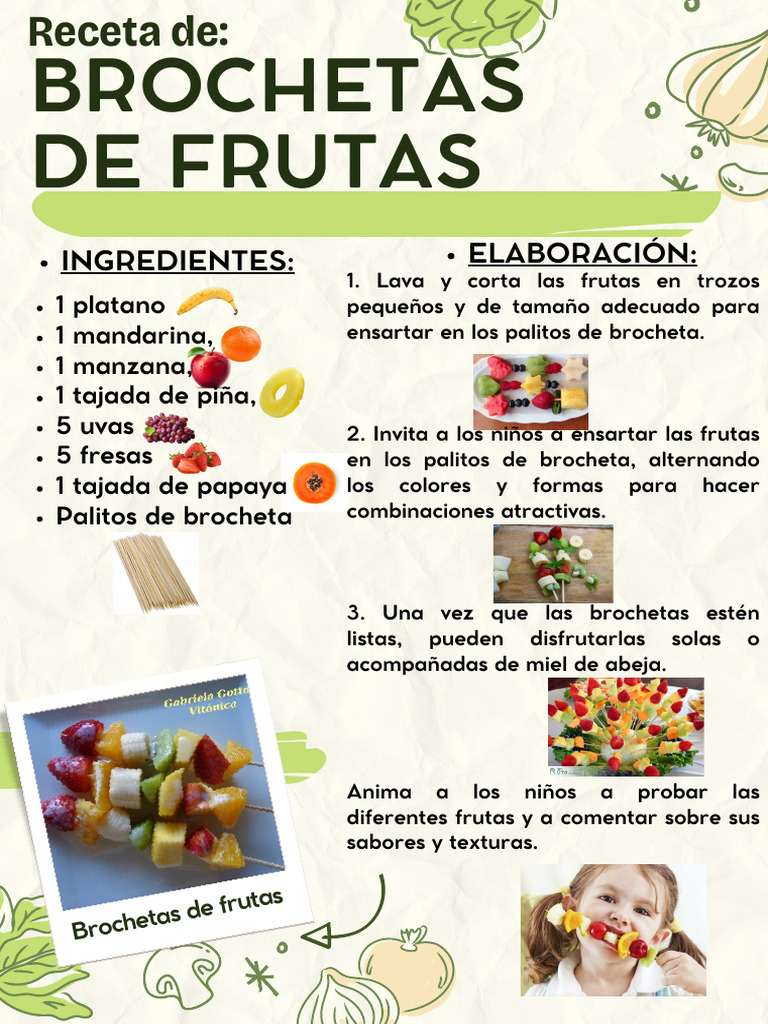Grupo 1 - Brochetas de Frutas | PDF | Salud y bienestar