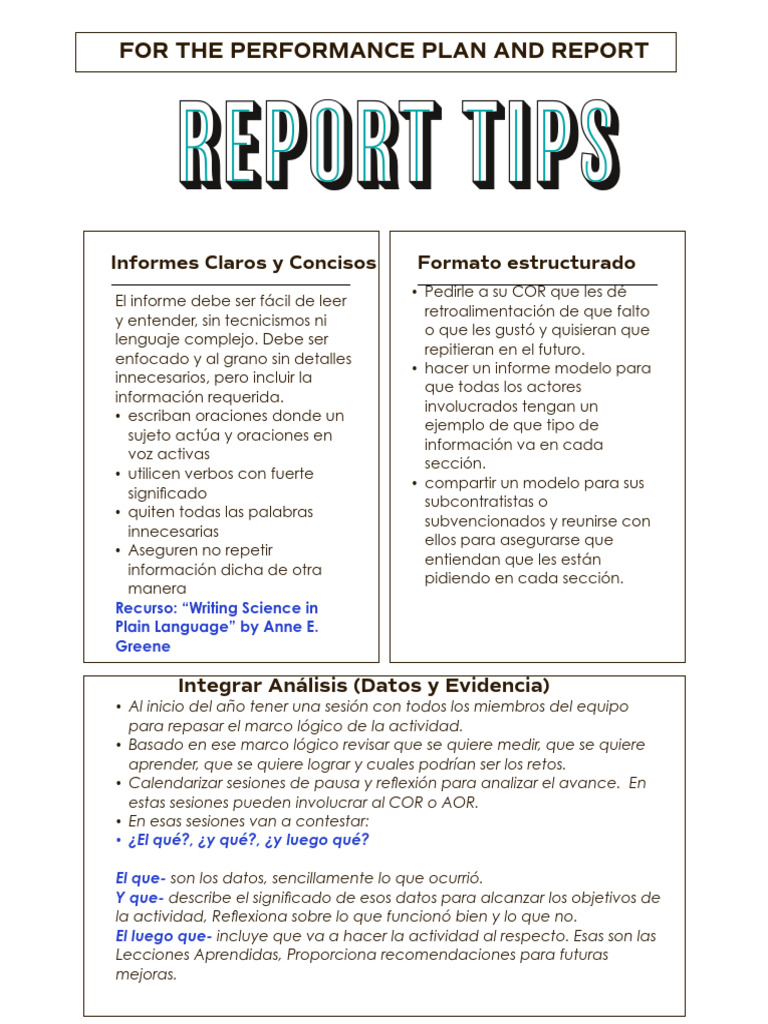 Report Writing Tips | PDF | Información | Oración (Lingüística)