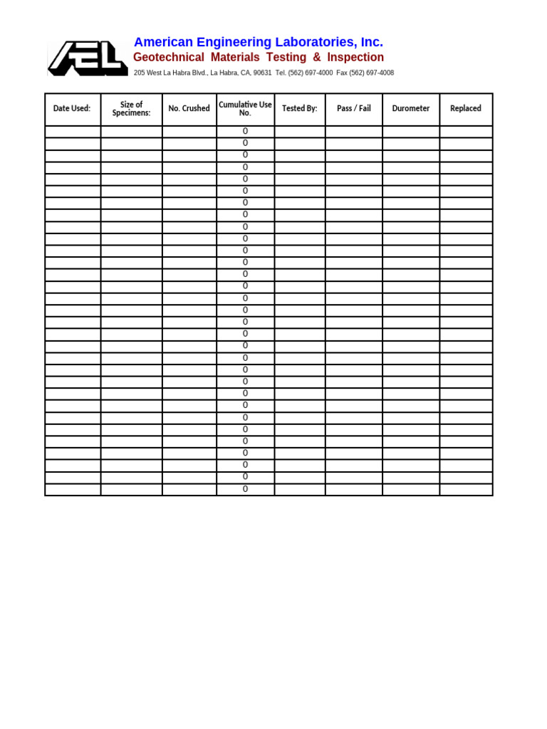 Neoprene Pad Logs 4x8 Data Sheet | PDF