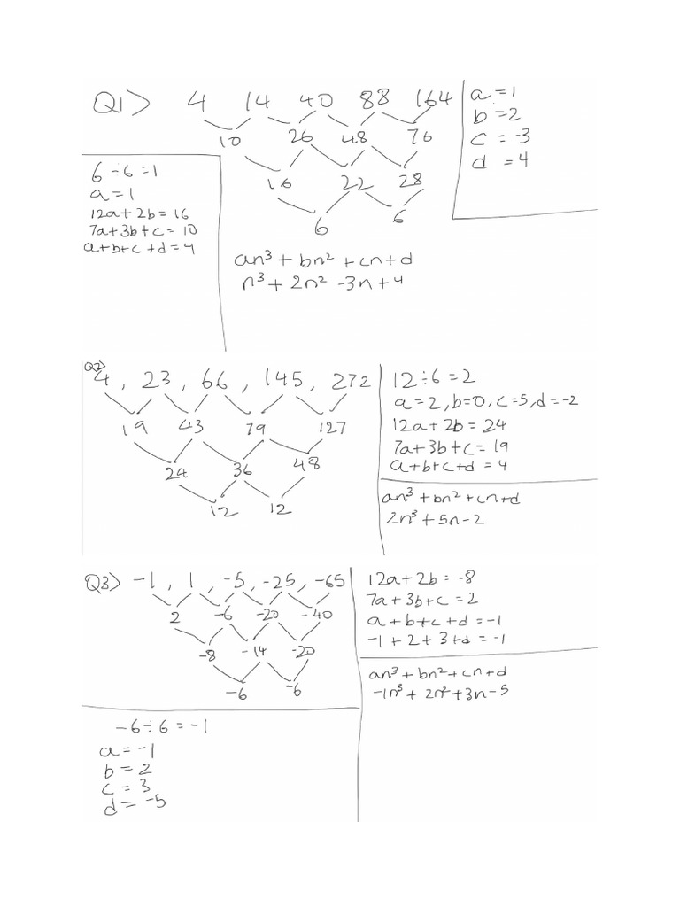 Cubic Sequences Ws | PDF