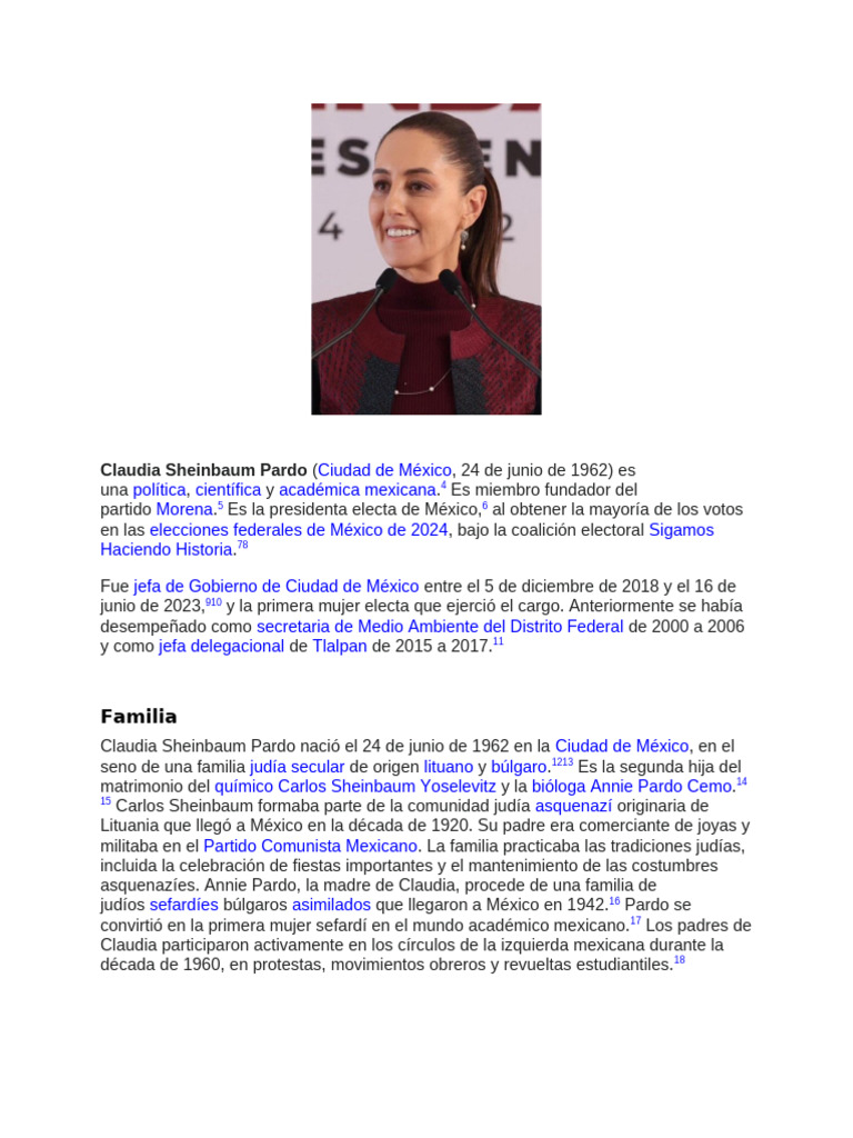 Claudia Sheinbaum Pardo | PDF | Gobierno