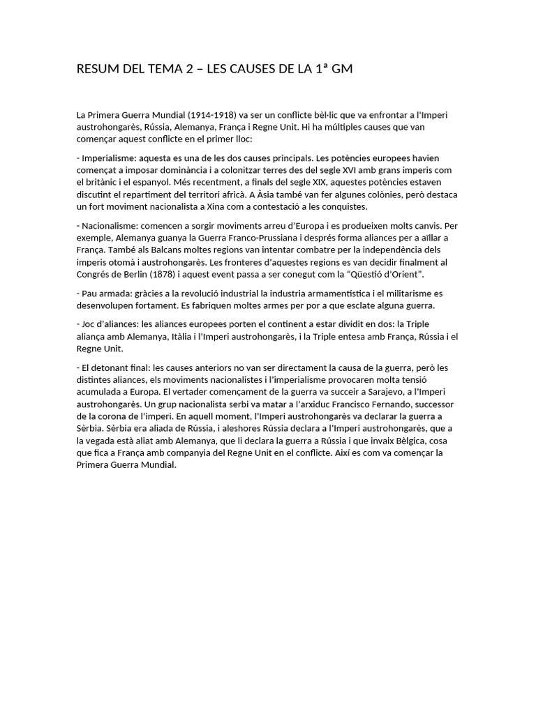 Resum Del Tema 2 | PDF