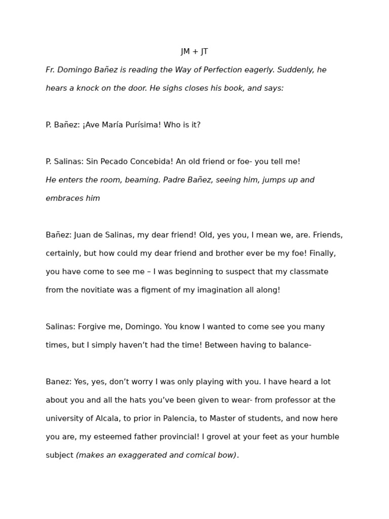 Script | PDF | Teresa Of Ávila | Prayer