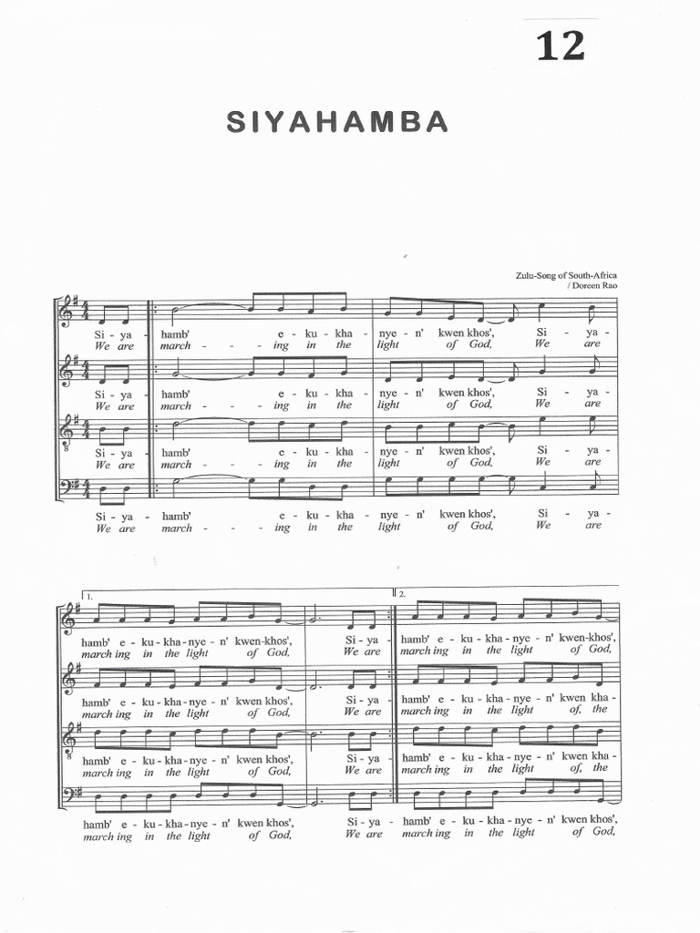 12 - Siyahamba | PDF