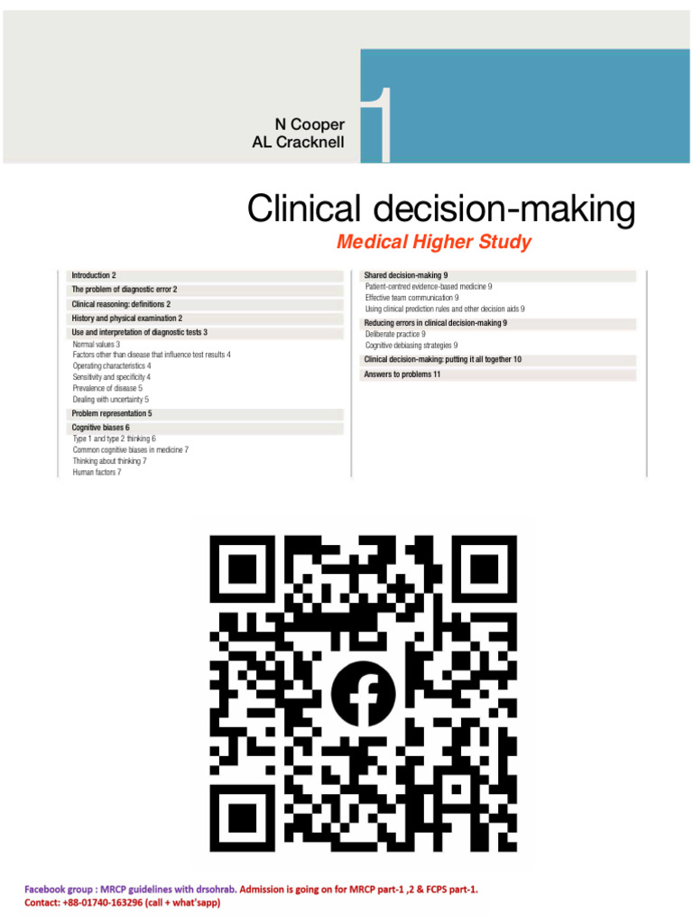 Clinical Decision-Making | PDF | Clinical Medicine