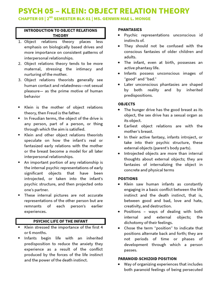 Psych 05 - Chapter 05 | PDF | Attachment Theory | Object Relations Theory