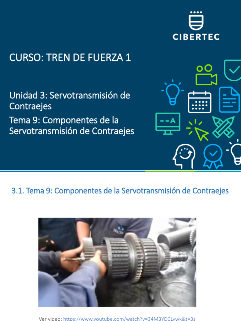 PPT Unidad 03 Tema 09 2023 02 Tren de Fuerza 1 (SP4521) | PDF | Embrague | Engranaje