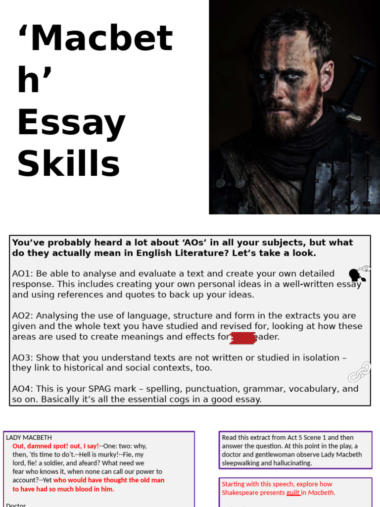 AQA MACBETH ESSAY PLANNING (1348) - Read-Only | PDF | Macbeth