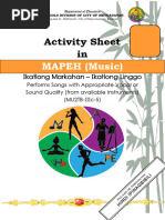 Music 5 Quarter 3 Week 1 | PDF