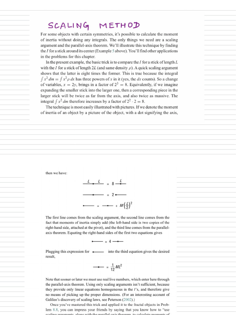 Scaling Method, Moment of Inertia - 241023 - 222922 | PDF