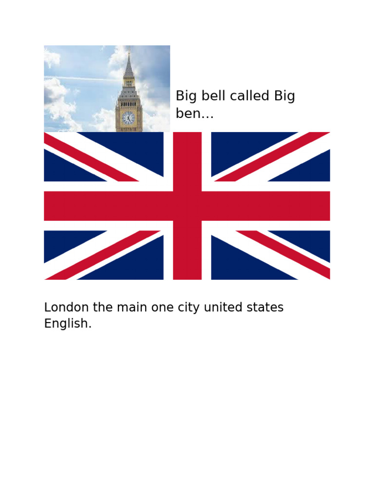 Big Bell Called Big Ben | PDF