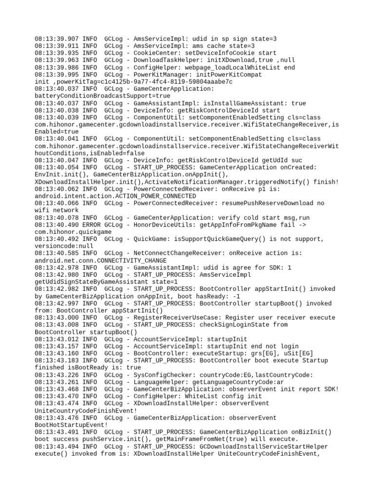 GameCenter Application Log Analysis | PDF | Internet Protocols ...