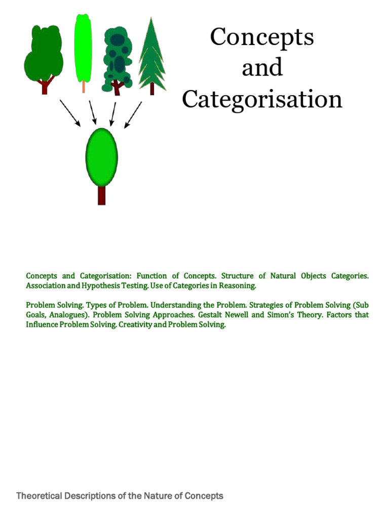Concepts and Categorisation-2 | PDF | Concept | Essentialism