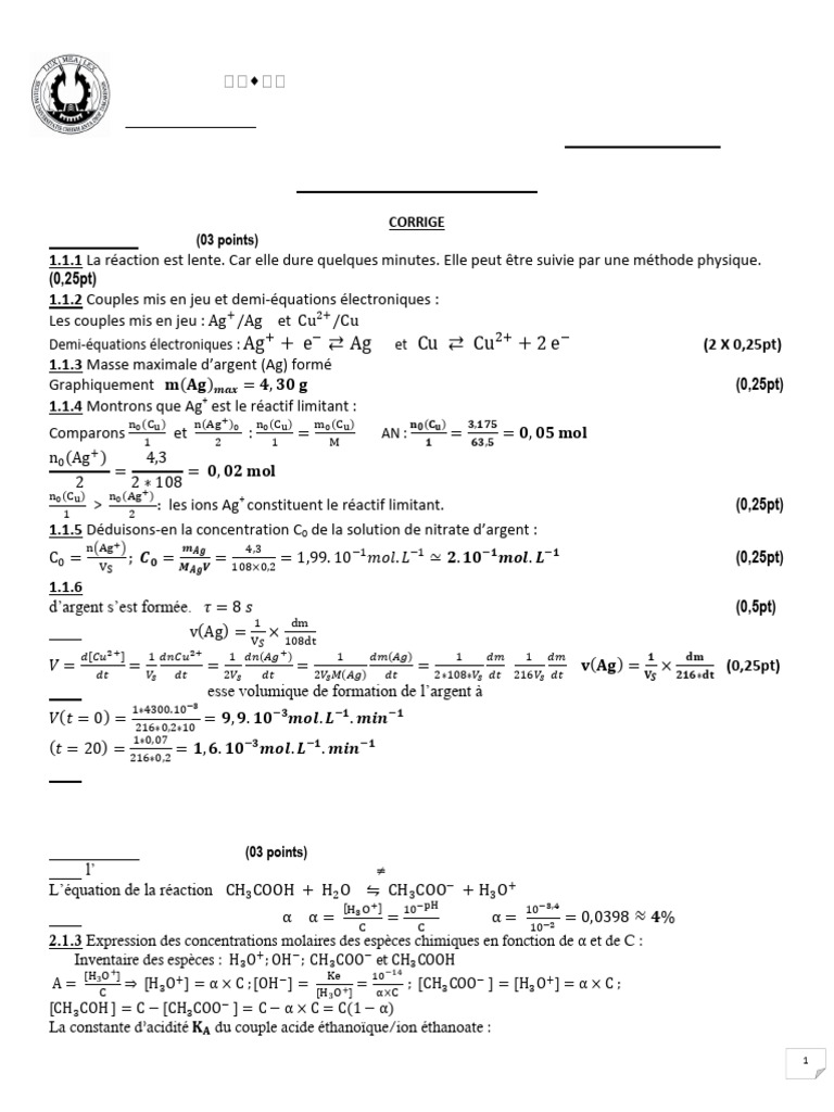Correction Bac PC 2023 - Sciences Physiques | PDF | Photon | Physique ...