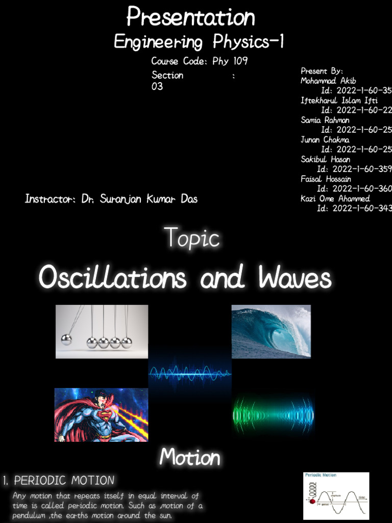 Waves Presentation | PDF | Waves | Oscillation
