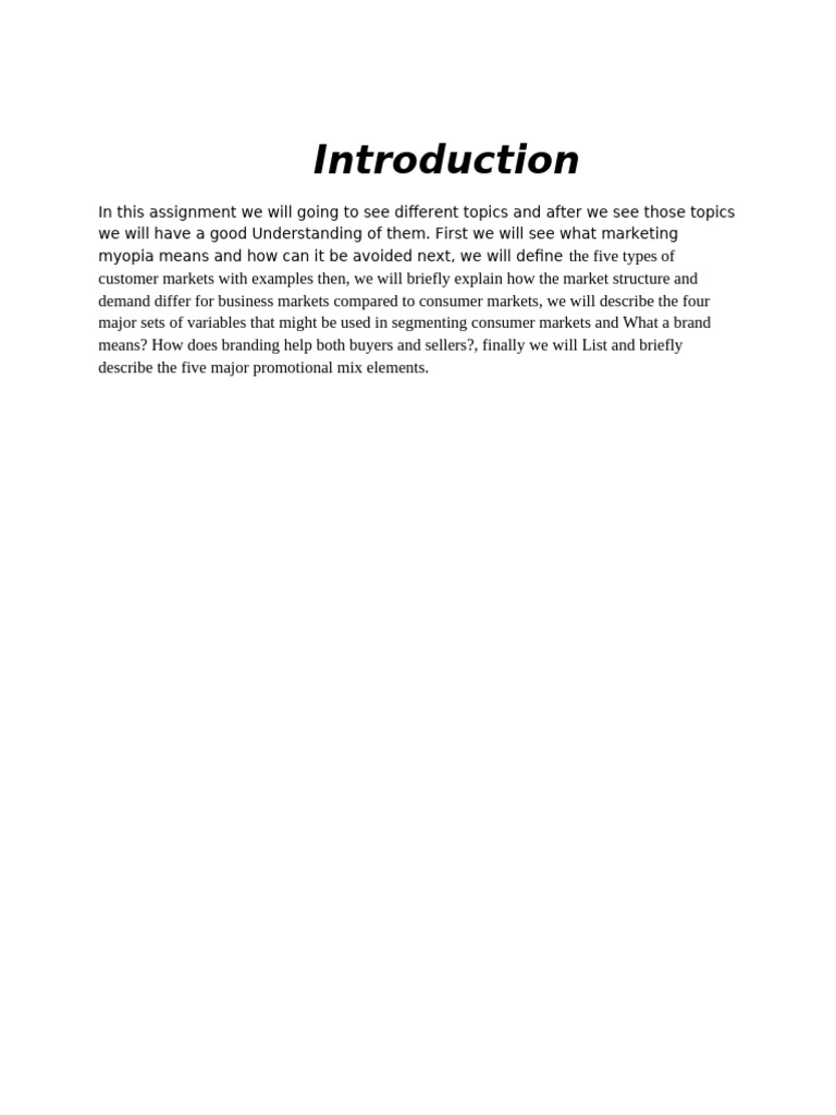 Marketing Assignment | PDF | Marketing | Brand