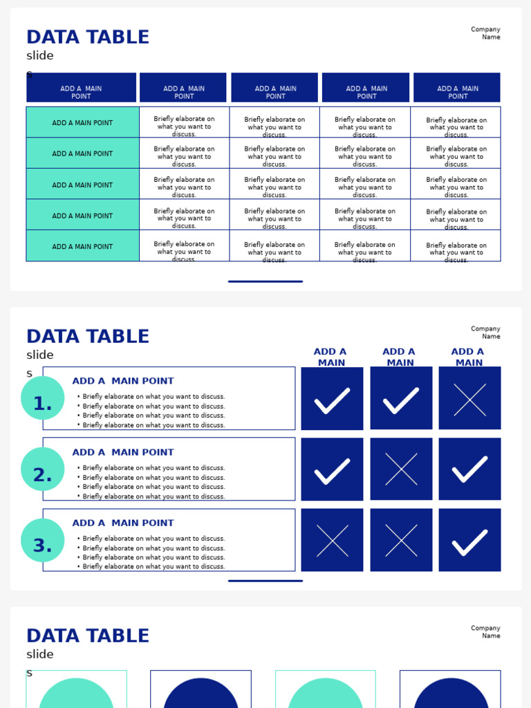 Simple Data Table Slides | PDF | Career & Growth