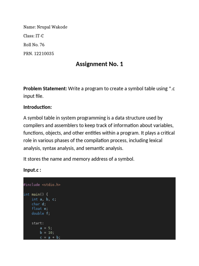 Glvoa66aymSP Assingment 1 Final | PDF | Software | Computer Engineering