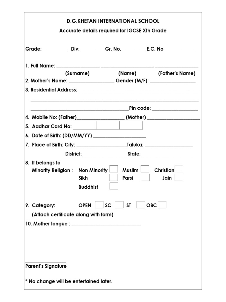 10TH - LC Form | PDF | Wellness