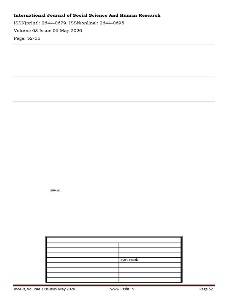Comparative Study of Perception Verbs: English & Turkish | PDF ...