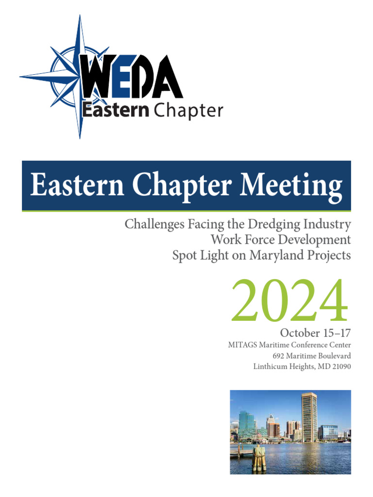 2024 WEDA Eastern Conference Program | PDF | United States Army Corps ...
