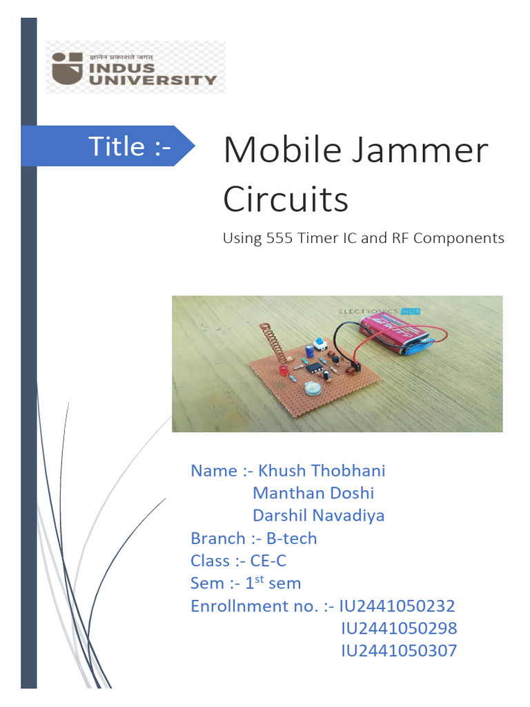 WPE Project Report | PDF | Inductor | Capacitor