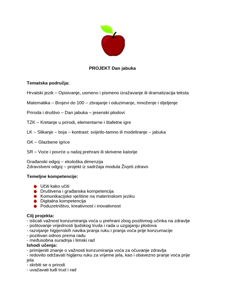 Projekt Dan Jabuka | PDF