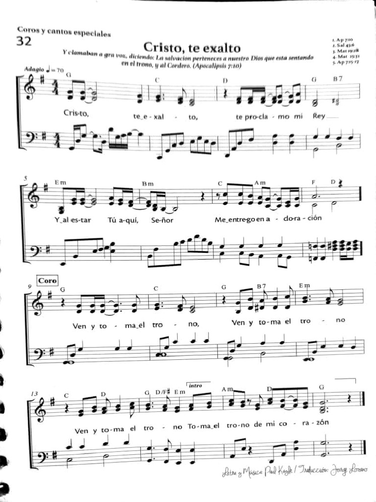 Cristo, te exalto | PDF
