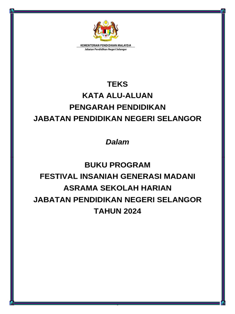 Kata Alu-Aluan Buku Program | PDF