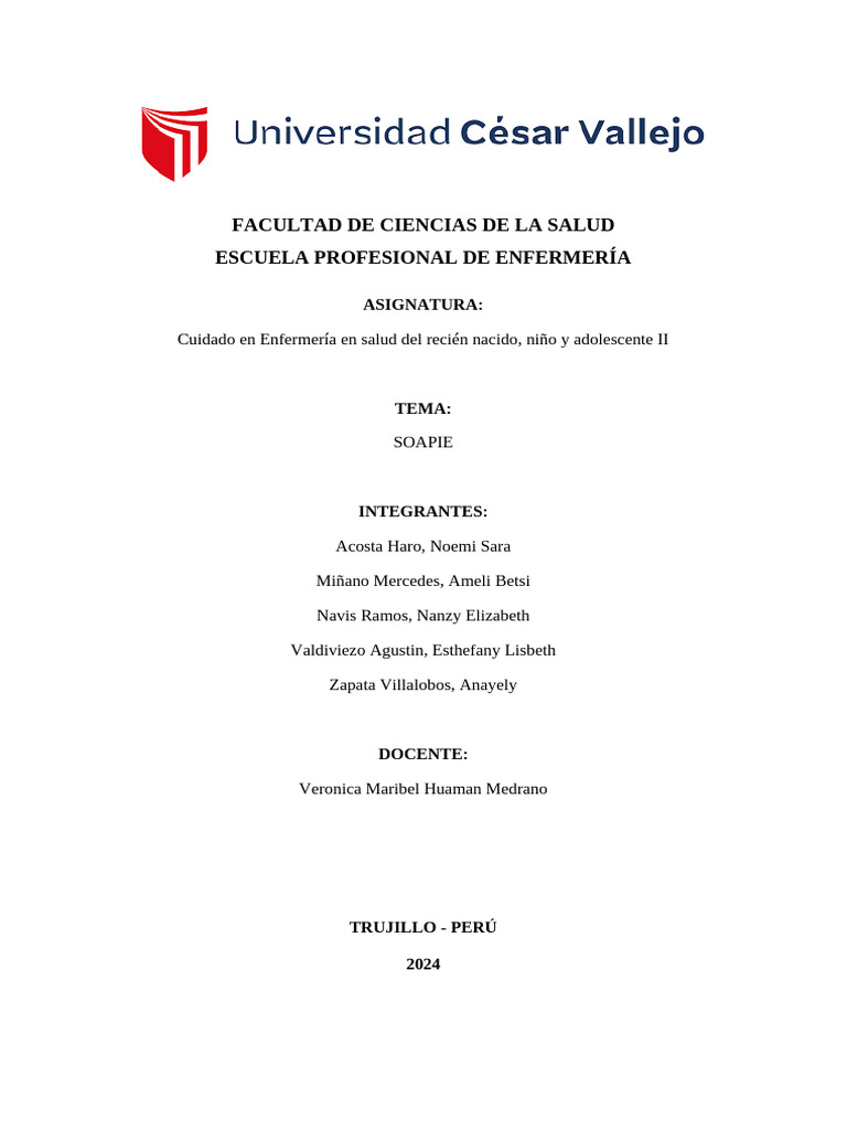 Soapie - Niño Ii | PDF | Neumonía | Asma