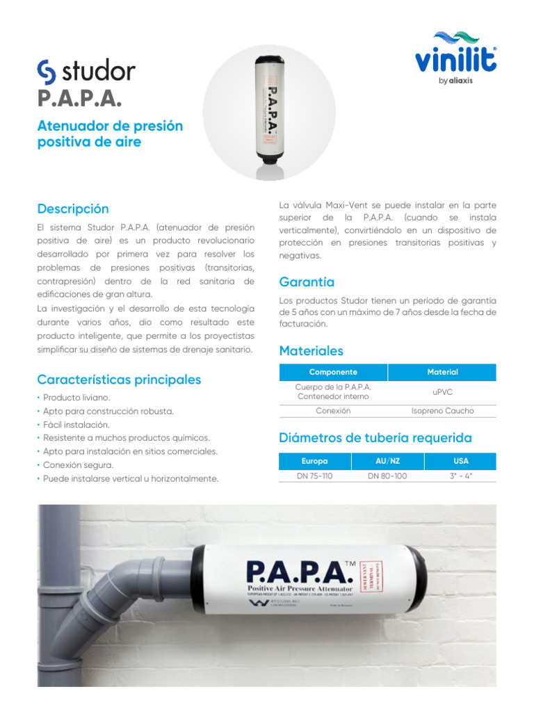 Ficha Tecnica - Studor P.A.P.A. | PDF | Conector eléctrico