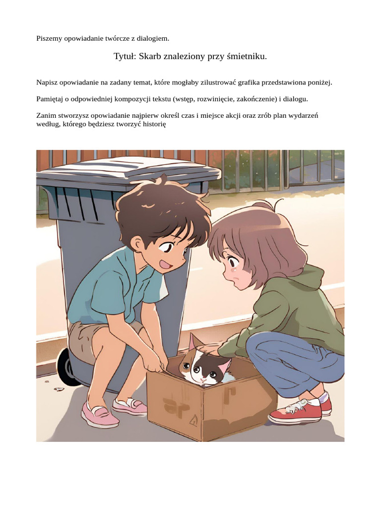 Opowiadanie Twórcze Z Dialogiem | PDF