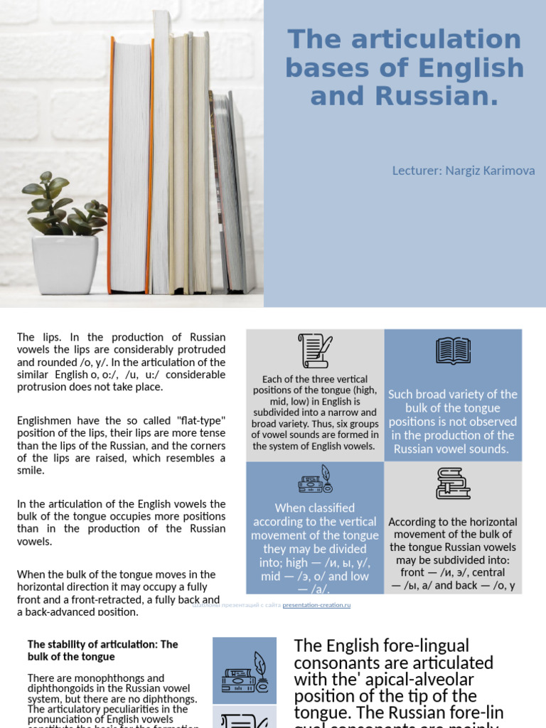 Russian English | PDF | Vowel | Consonant