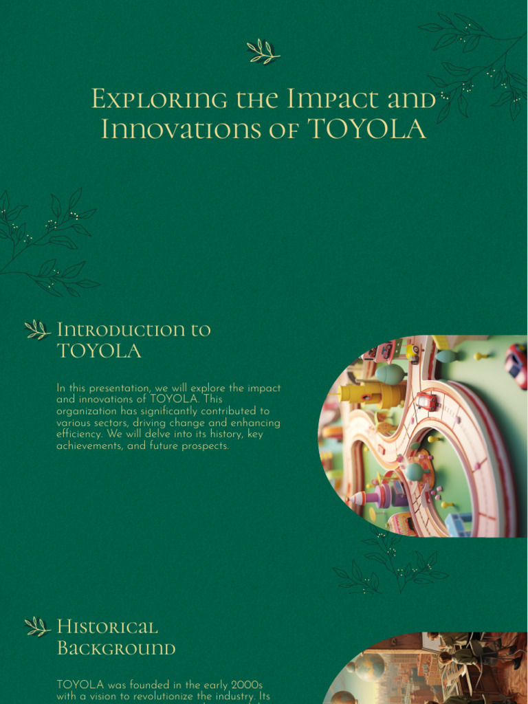 Slidesgo Exploring The Impact and Innovations of Toyola ...