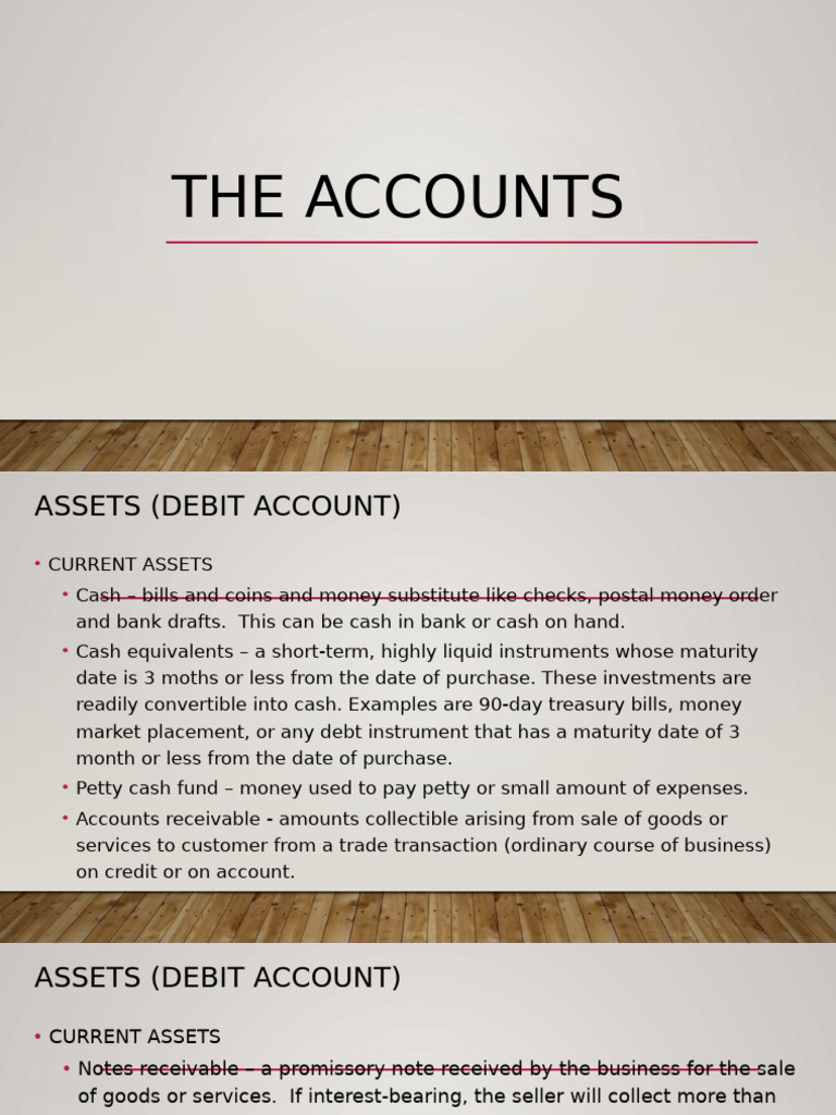 9 - The Accounts | PDF | Debits And Credits | Expense