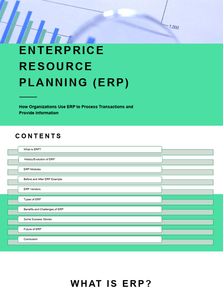 Understanding Enterprise Resource Planning | PDF | Enterprise Resource ...
