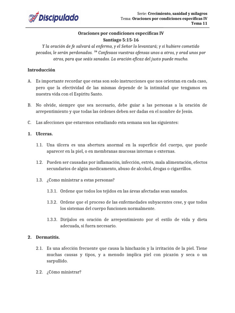 Oraciones por Sanidad: Guía Específica | PDF | Presión sanguínea ...